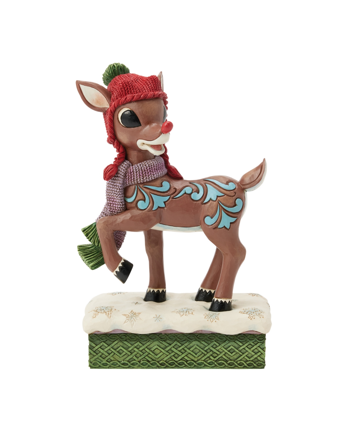 Click here for Jim Shore Rudolph with Knit Hat - Multi prices