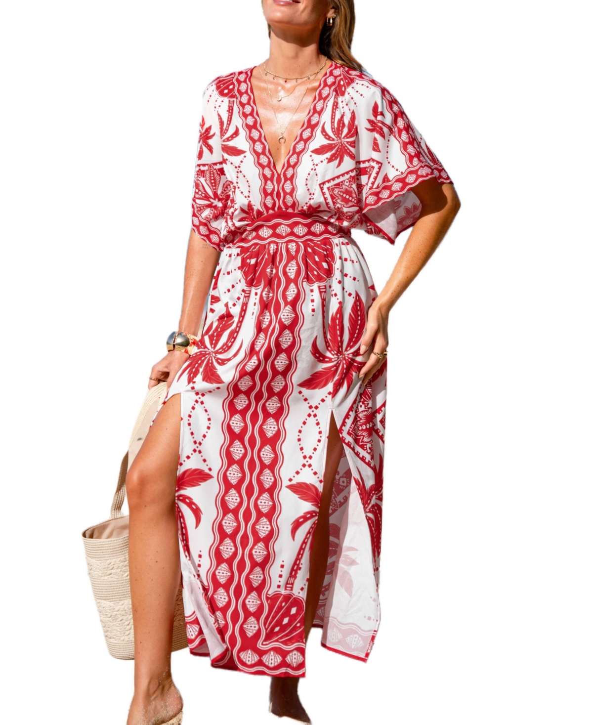 Click here for Cupshe Womens Sahara Soul Ornate Maxi Beach Dress... prices