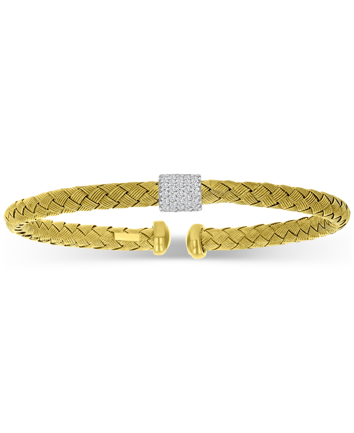 Click here for Cubic Zirconia Bangle Bracelet in 18 - Yellow Gold prices
