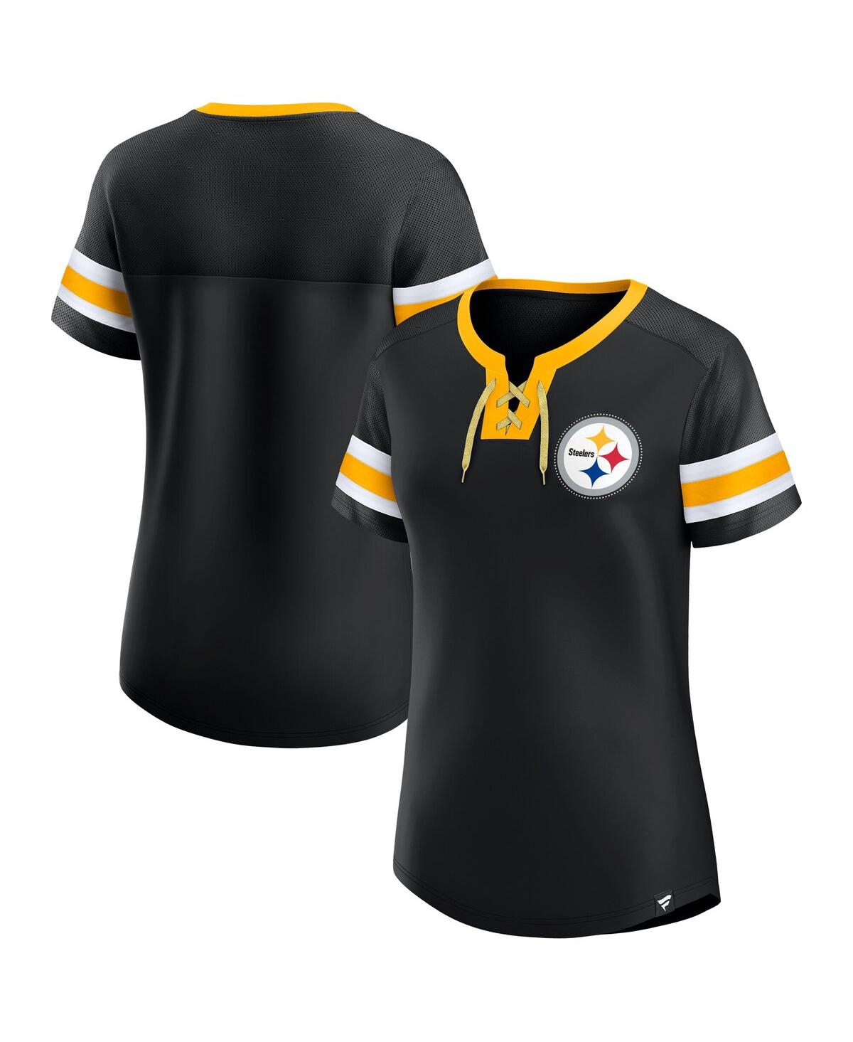 Click here for Fanatics Womens Black Pittsburgh Steelers Lace-Up... prices