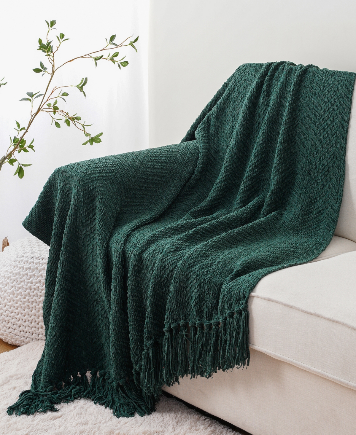 Click here for Battilo Herringbone Chenille Knit Throw  50 x 60 -... prices