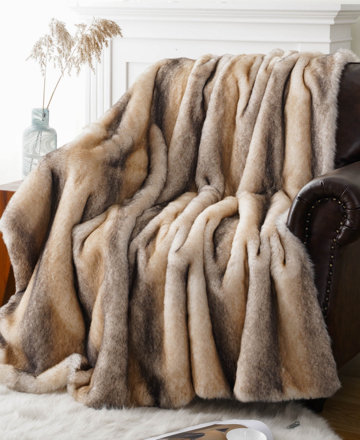 Click here for Battilo Luxury Tipped Faux Fur Throw  60x 80 - Yel... prices