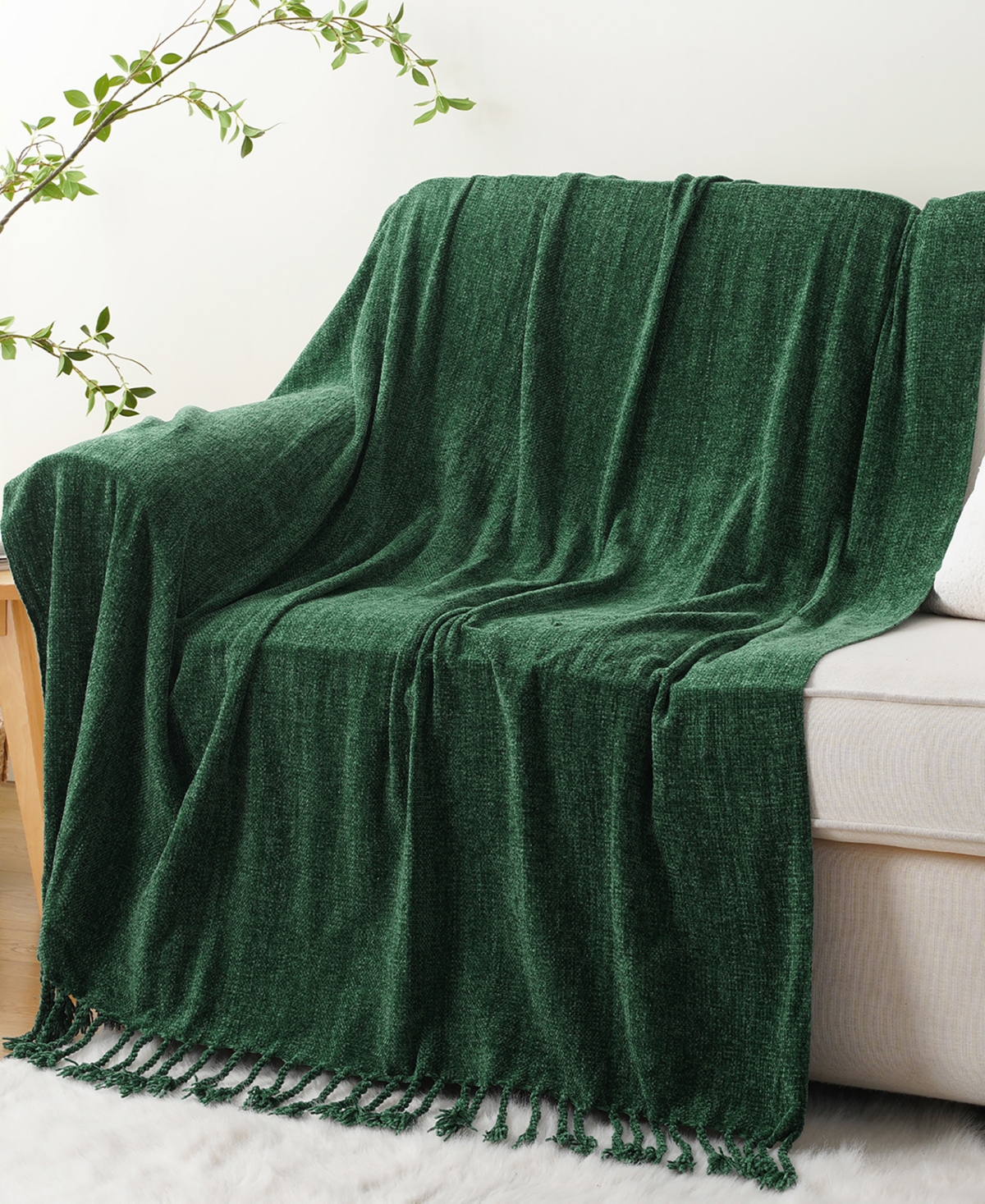 Click here for Battilo Lifestyle Chenille Throw with Fringe Tasse... prices
