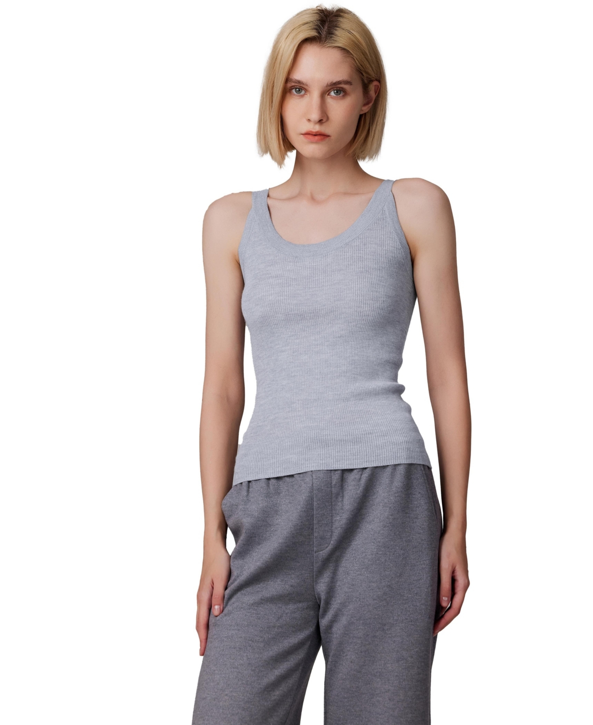 Click here for Jennie Liu Womens Scoop Neck Tank Top | 75 Merino... prices