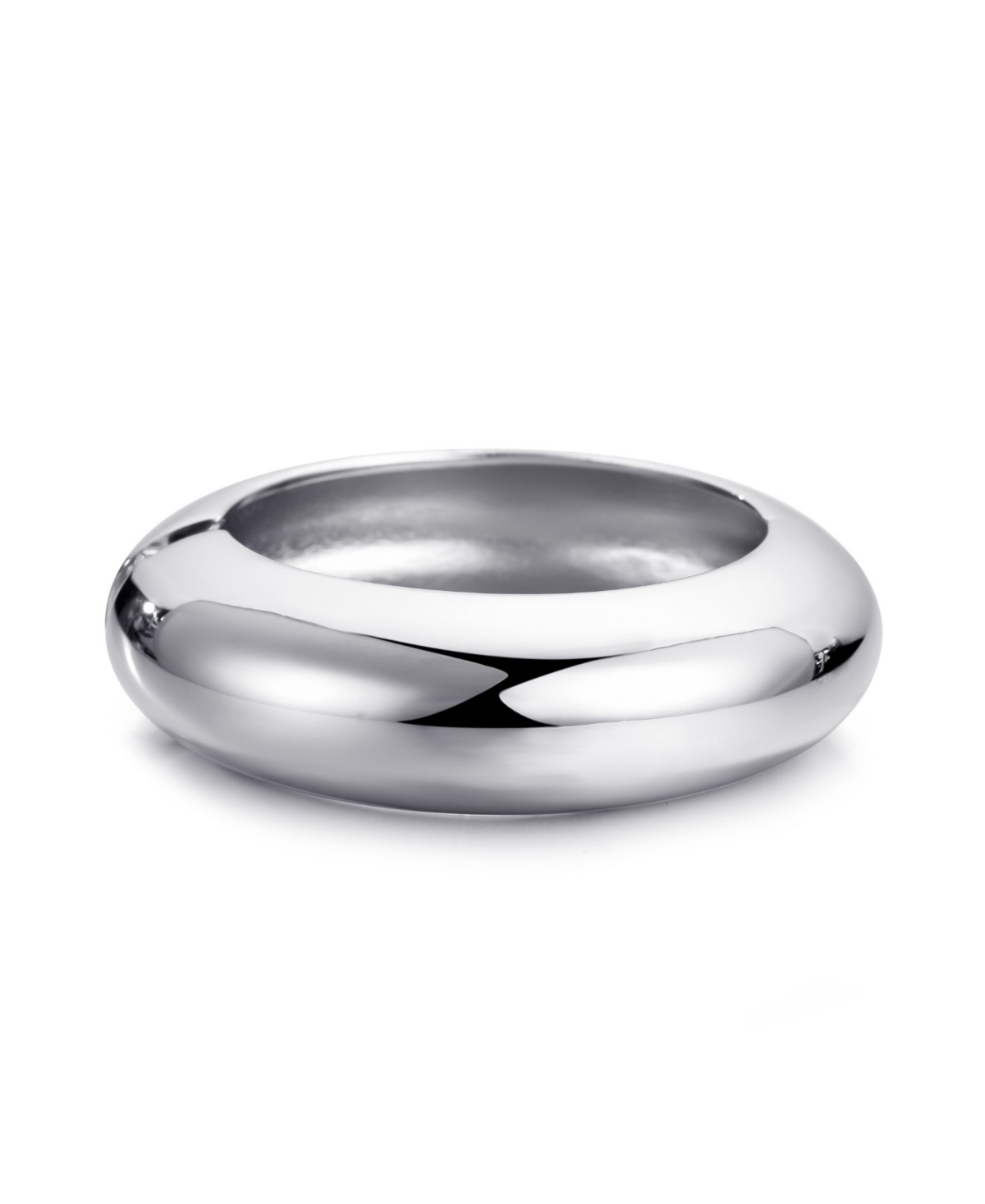 Click here for Adornia Chunky Dome Bangle Bracelet - Silver prices