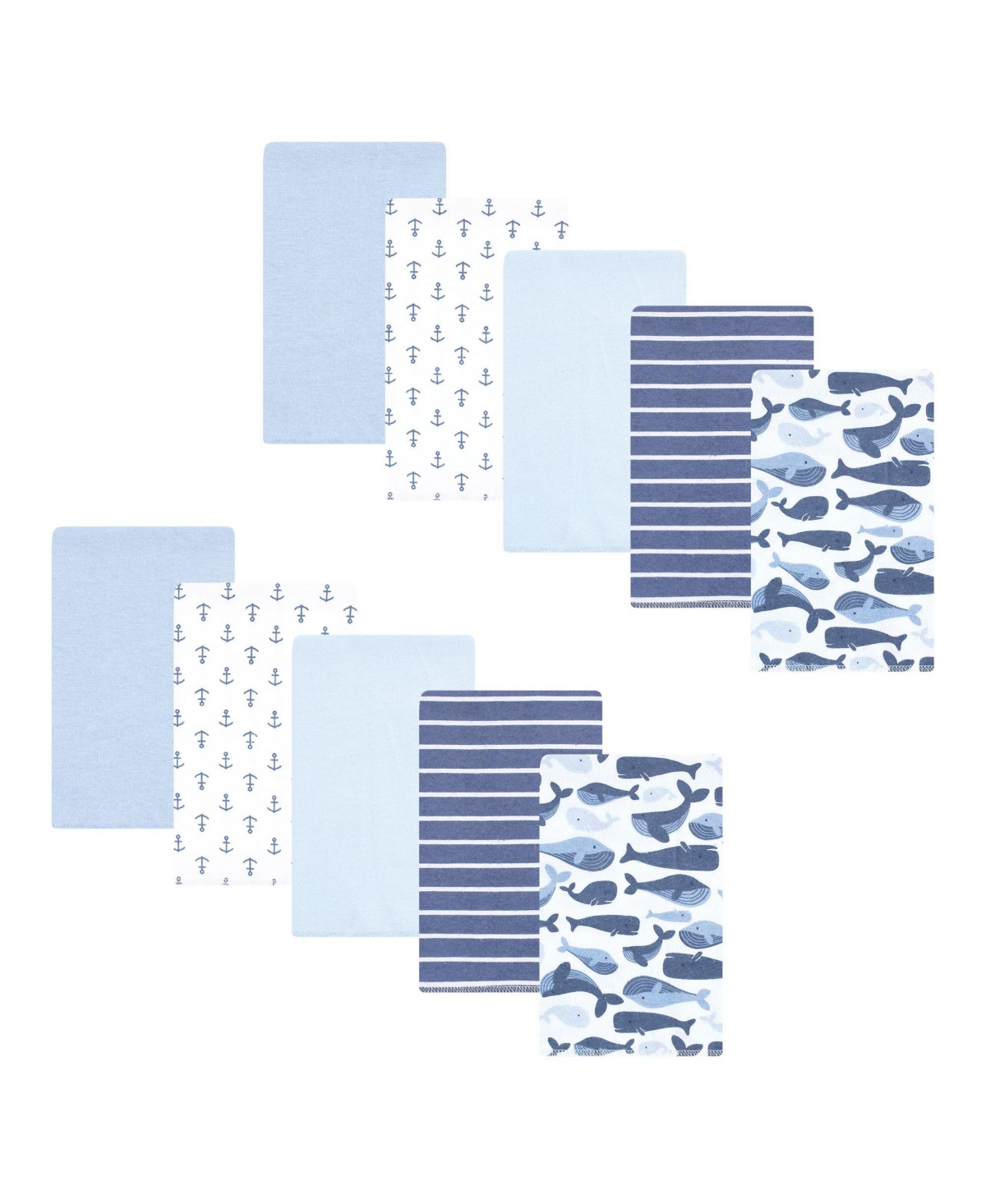 Click here for Hudson Baby Boys Ten-Piece Cotton-Poly Flannel Bur... prices