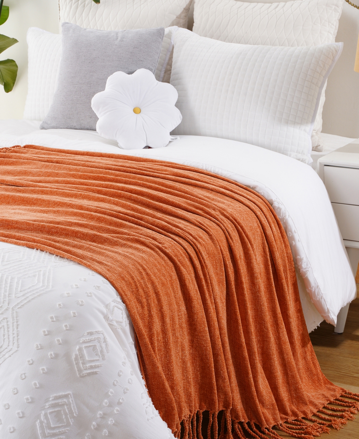 Click here for Battilo Lifestyle Chenille Throw with Fringe Tasse... prices