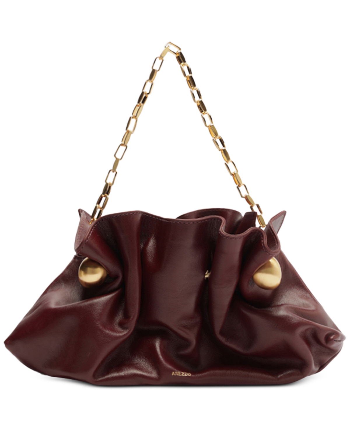 Click here for Arezzo Cleo Small Leather Clutch - Wine Berry prices