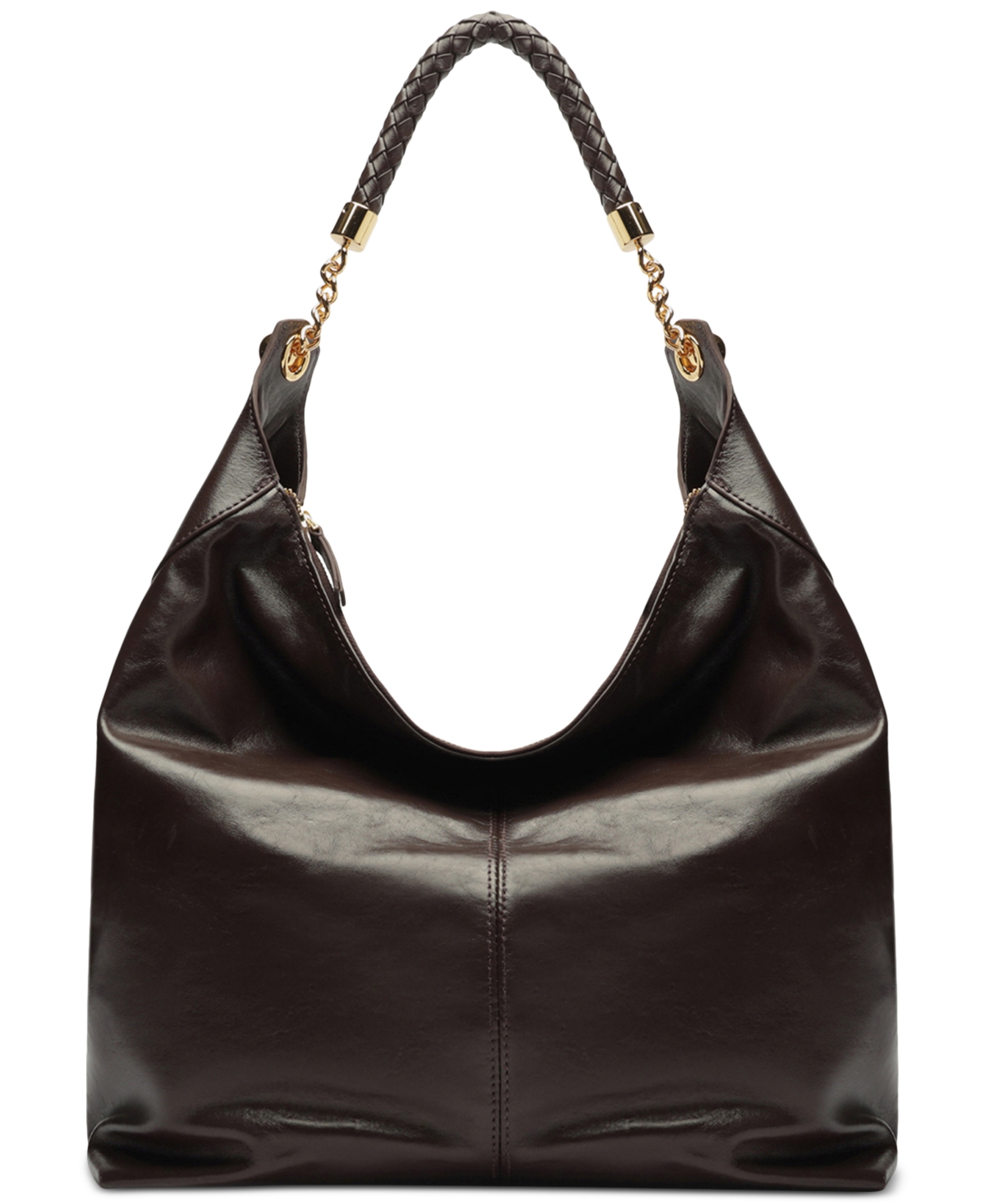 Click here for Arezzo Sloane Large Leather Hobo - Grape Brown prices