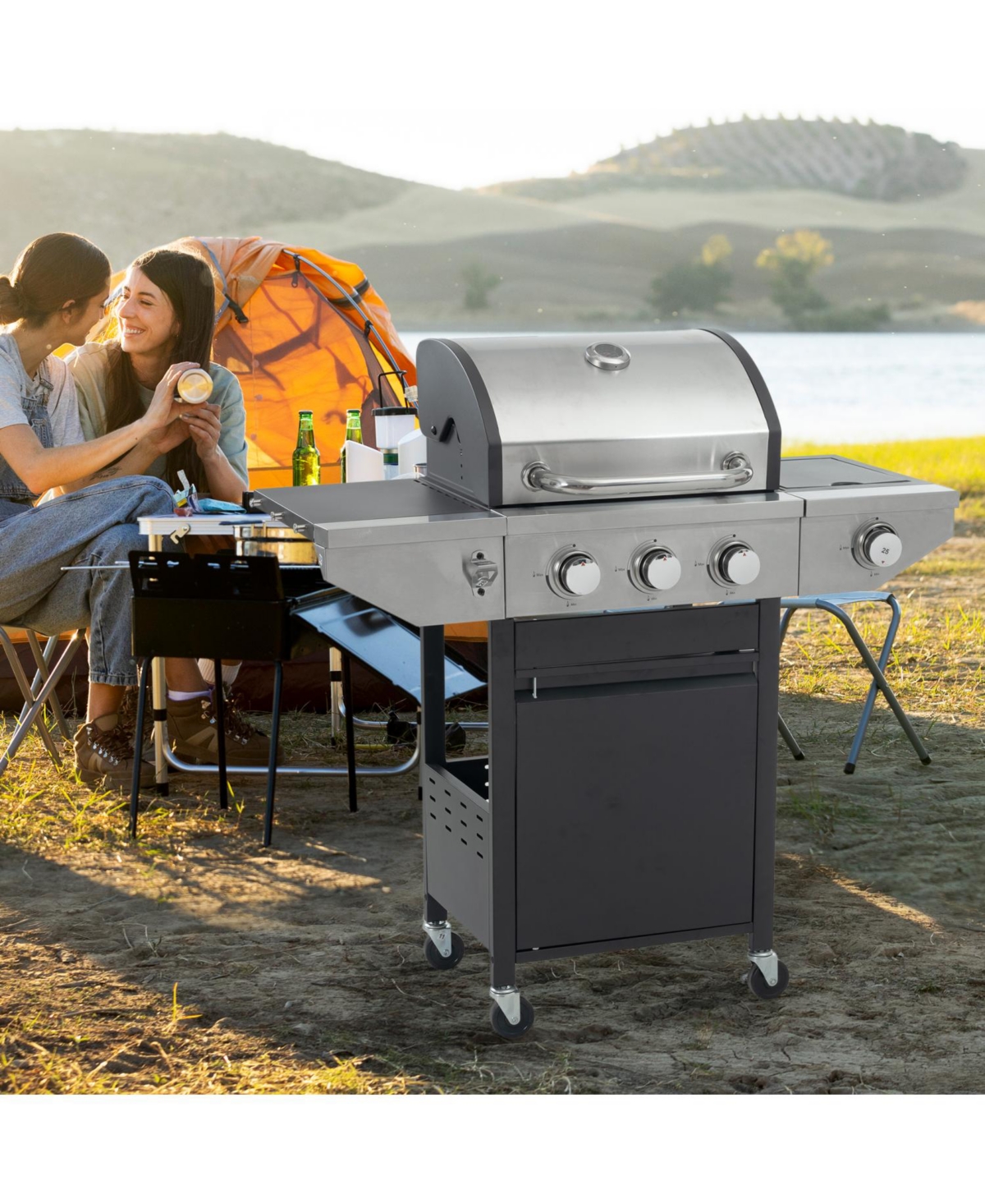 Click here for Streamdale Furniture 3-Burner Propane Gas Grill wi... prices
