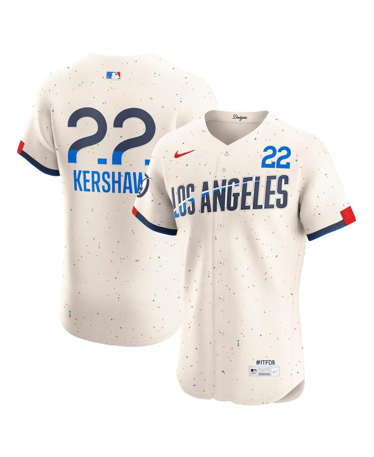 Click here for Nike Mens Clayton Kershaw Cream Los Angeles Dodger... prices