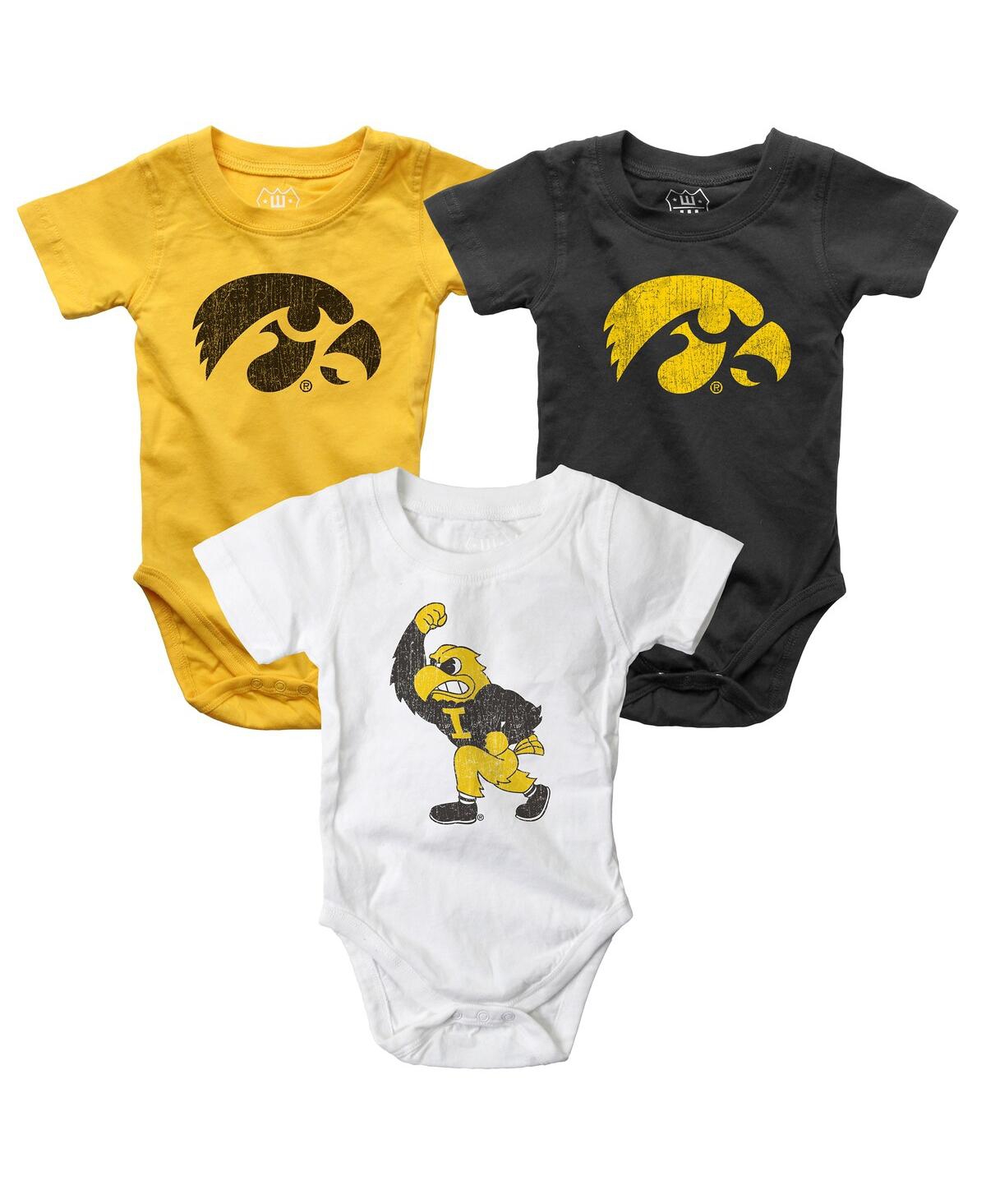 Click here for Wes & Willy Baby Boys and Girls 3-Pack Gold/White/... prices