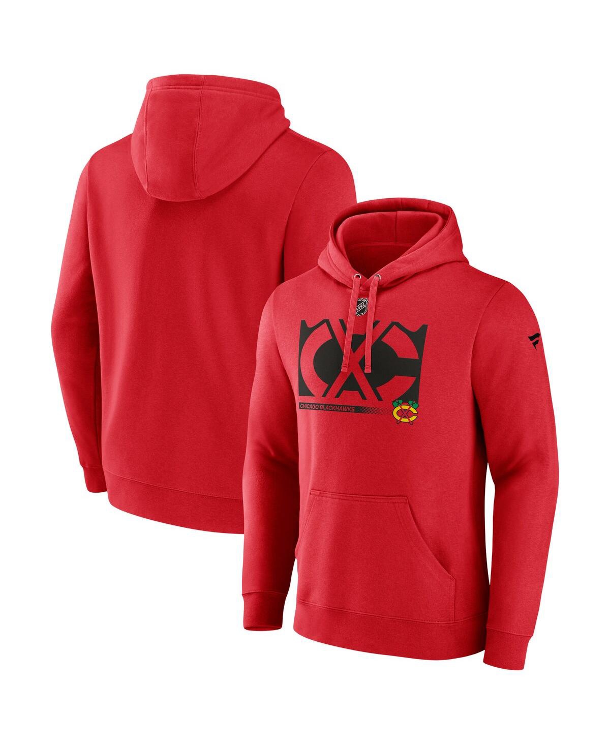 Click here for Fanatics Mens Red Chicago Blackhawks Fleece Pullov... prices