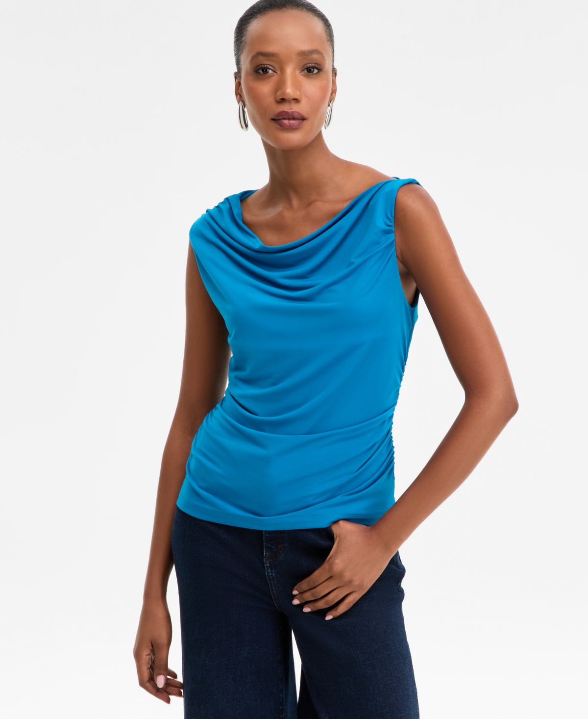 Click here for I.n.c. International Concepts Womens Cowl-Neck Sle... prices