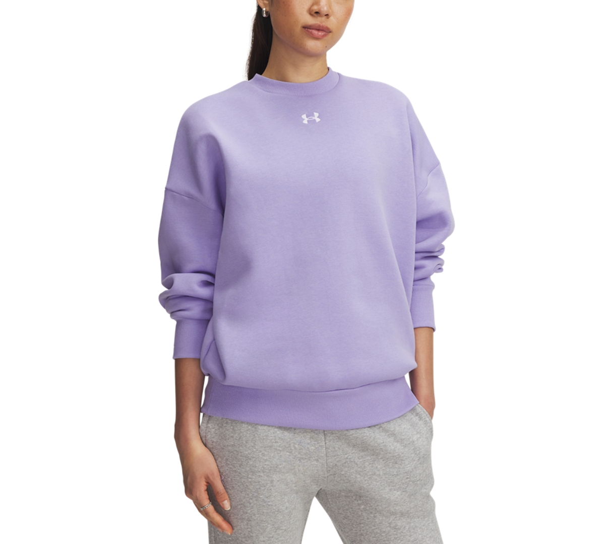 Click here for Under Armour Womens Rival Oversized Sweatshirt - T... prices