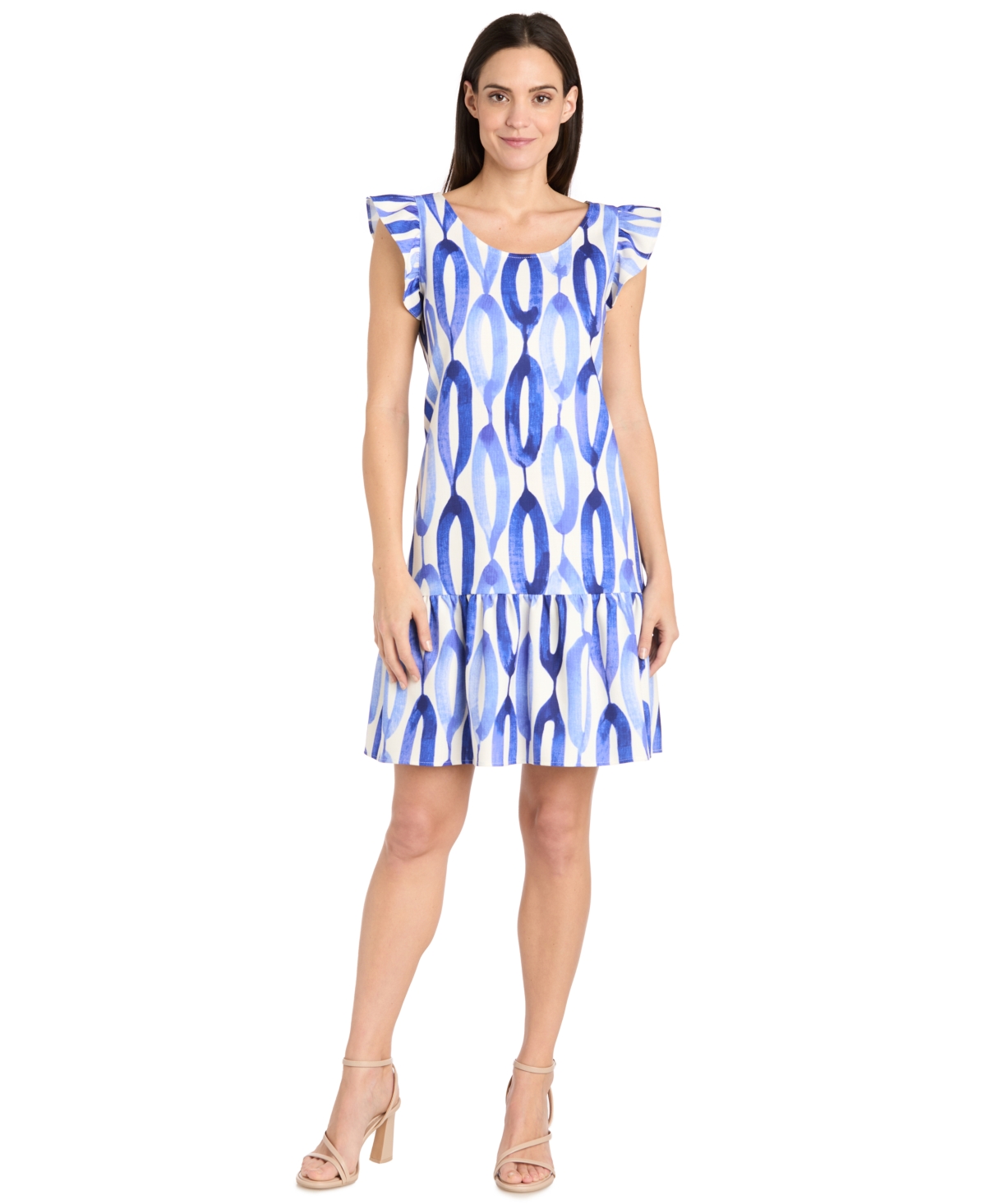 Click here for R & M Richards Womens Printed Sleeveless A-Line Dr... prices