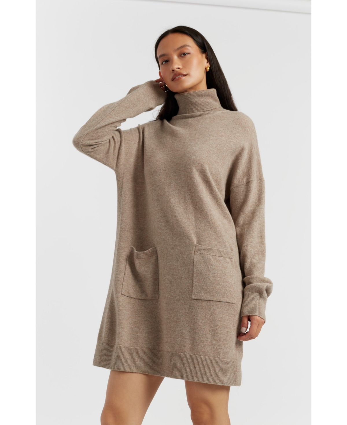 Click here for Chinti & Parker Womens Cashmere Rollneck Dress - W... prices