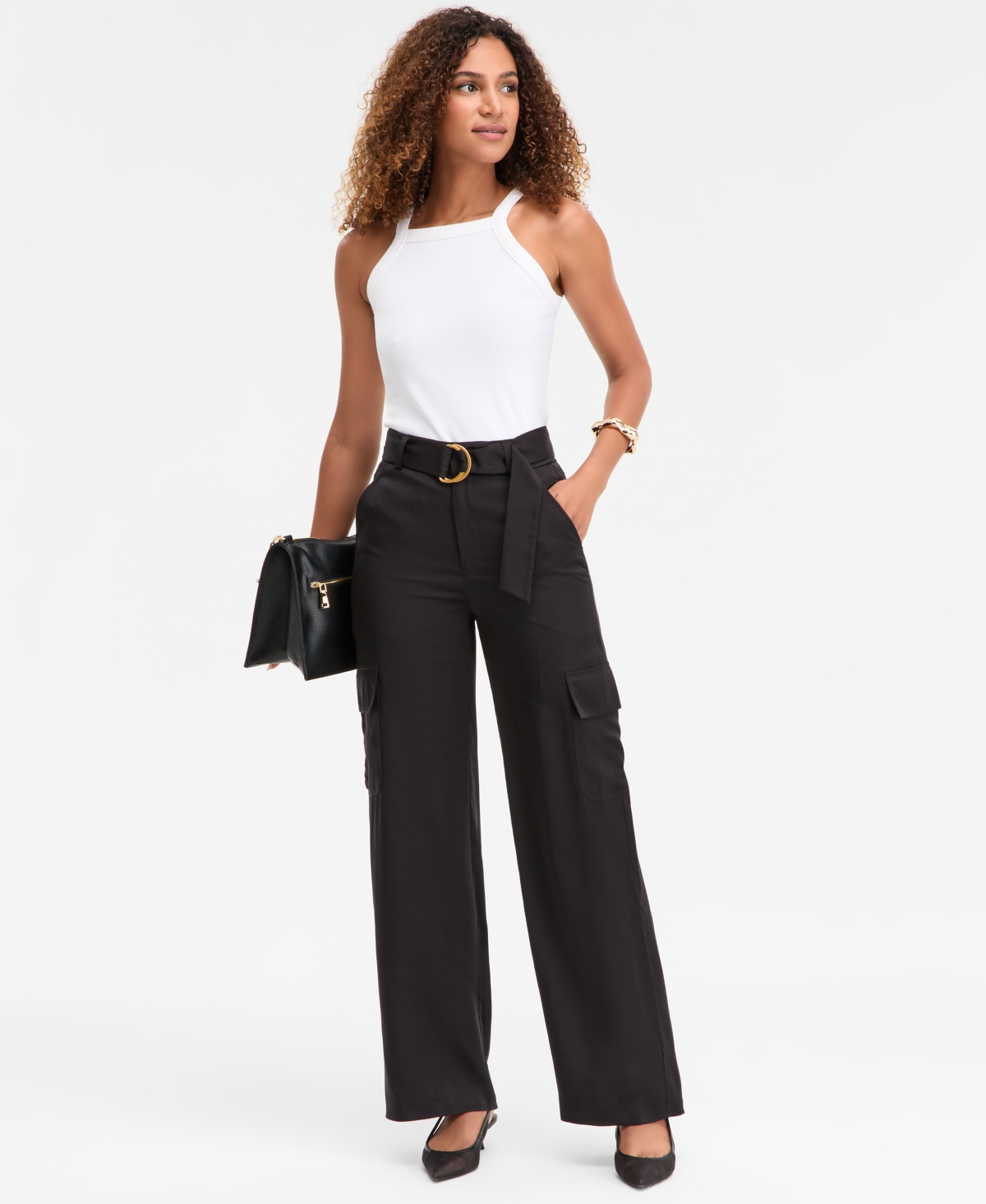 Click here for I.n.c. International Concepts Womens Belted High-R... prices