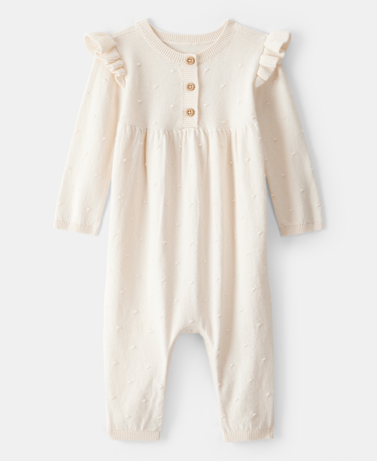 Click here for Carters Baby Girls Cotton Long-Sleeve Jumpsuit - I... prices