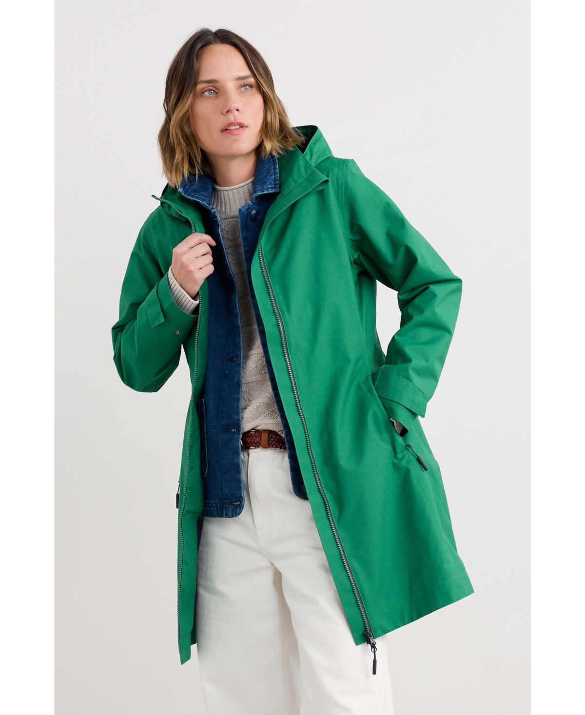 Click here for Seasalt Cornwall Womens Coverack Raincoat - Glade prices