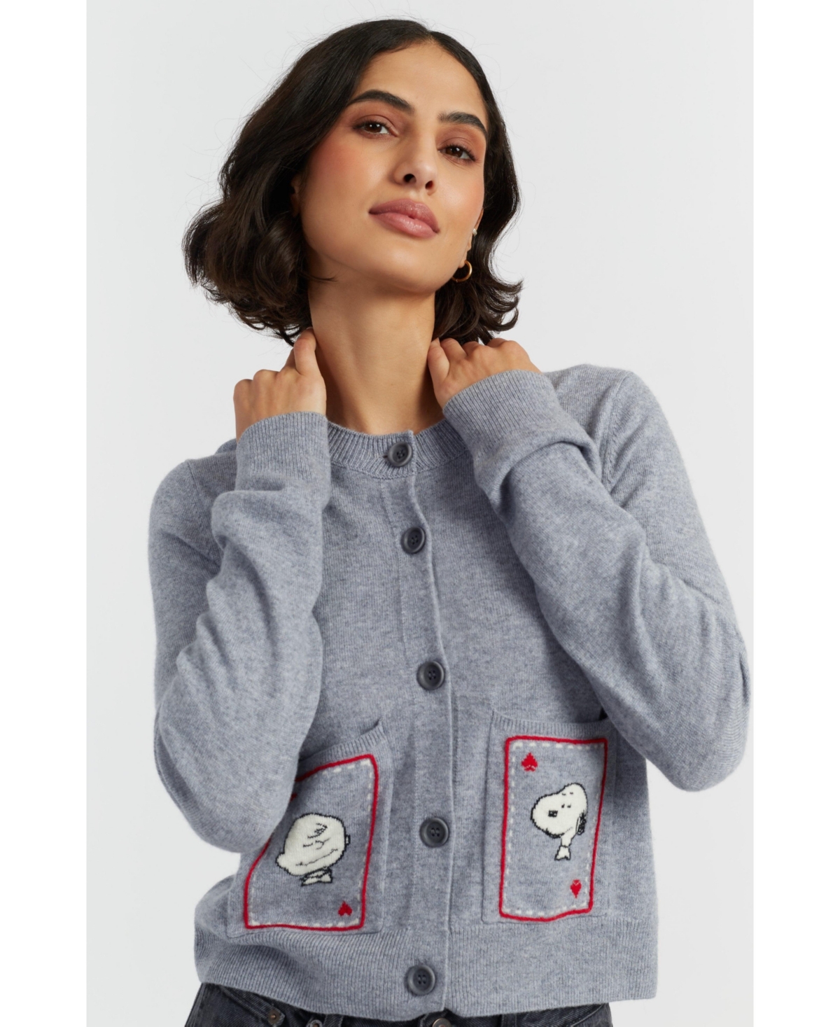 Click here for Chinti & Parker Womens Wool Cashmere Snoopy & Char... prices