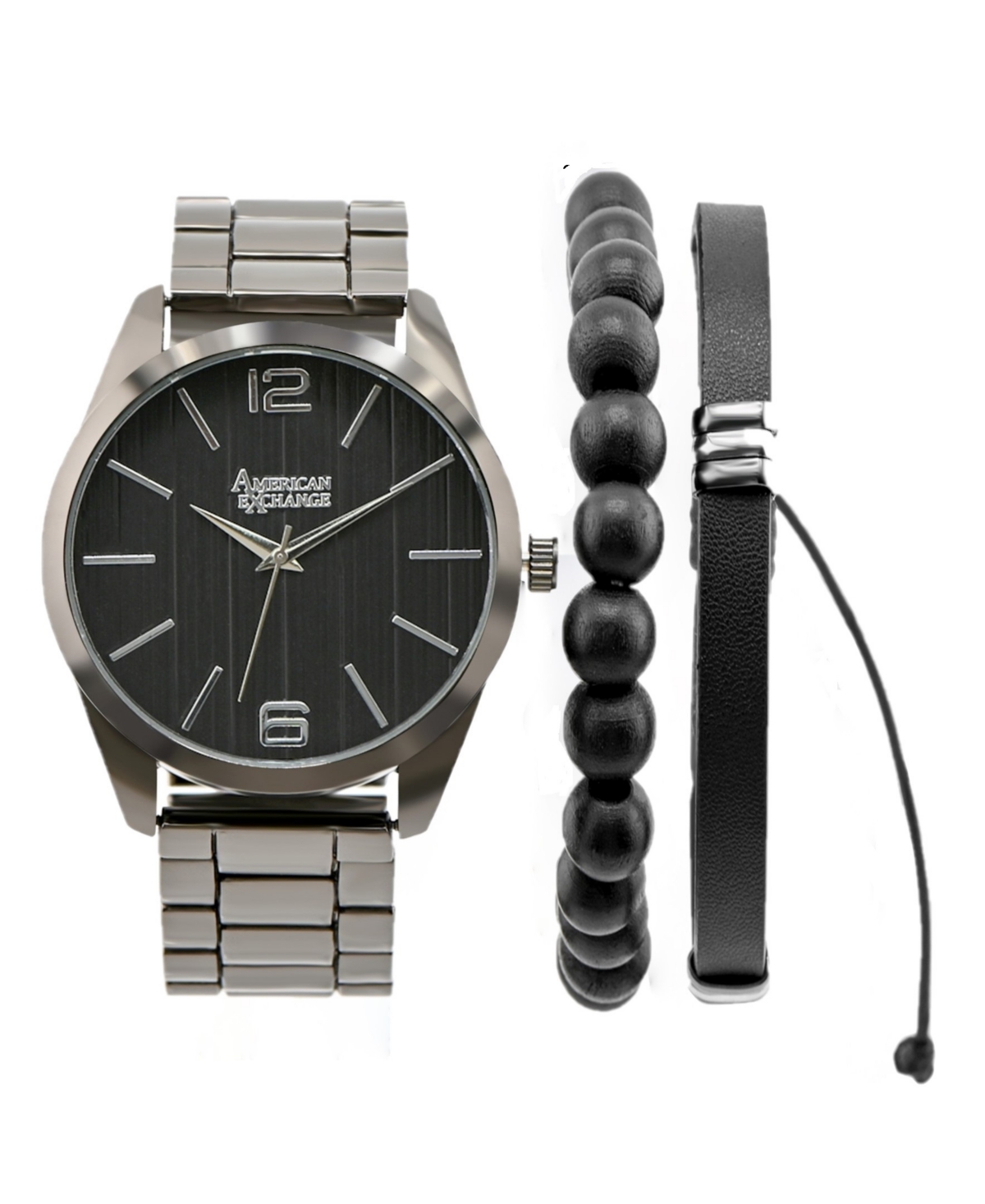 Click here for American Exchange Mens Gunmetal Analog Watch with... prices