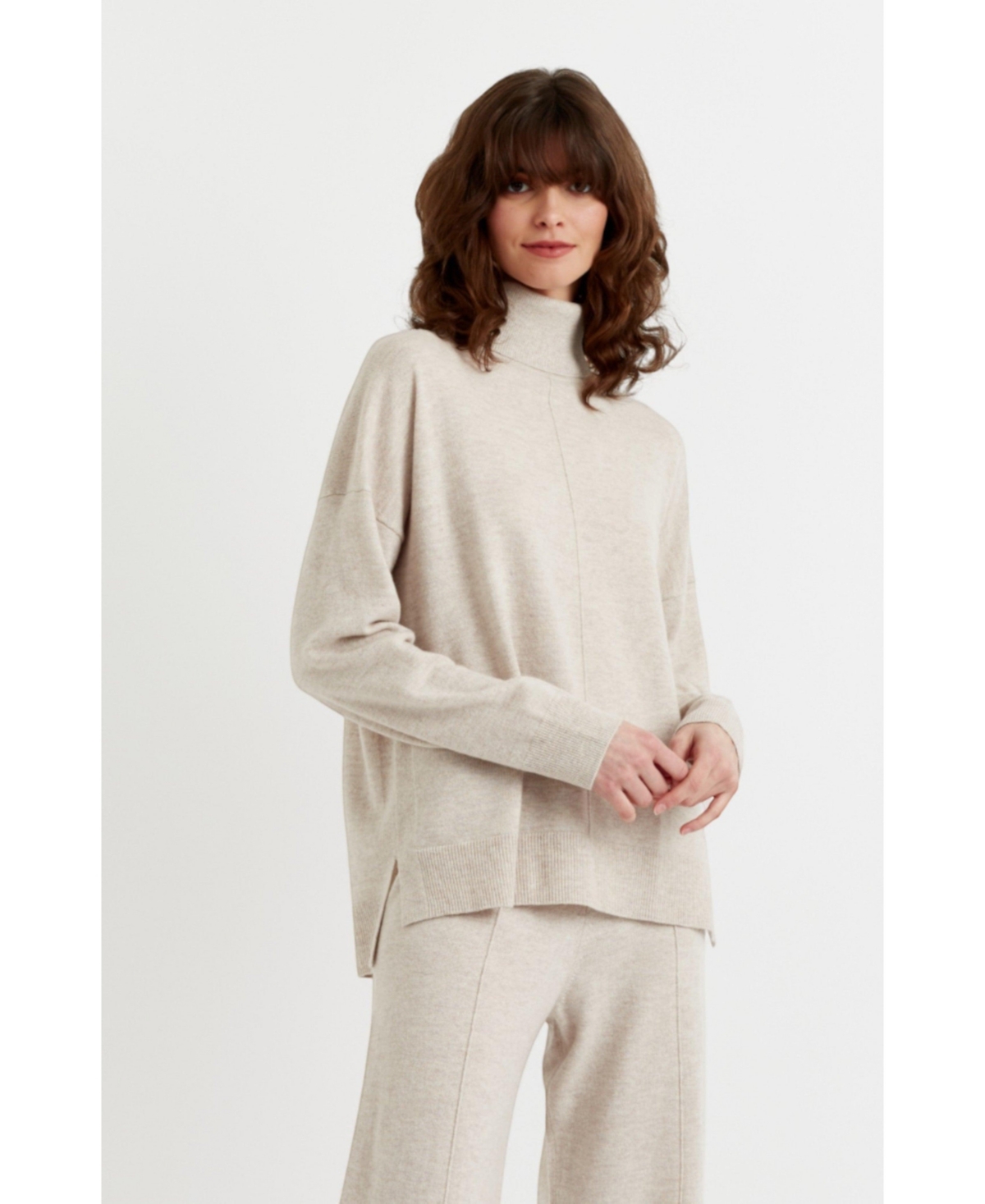 Click here for Chinti & Parker Womens Relaxed Roll Neck Wool & Ca... prices