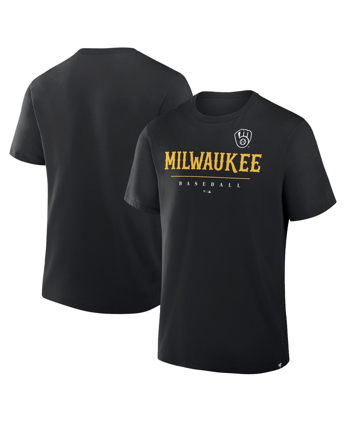 Click here for Fanatics Mens Black Milwaukee Brewers Color Pop Le... prices