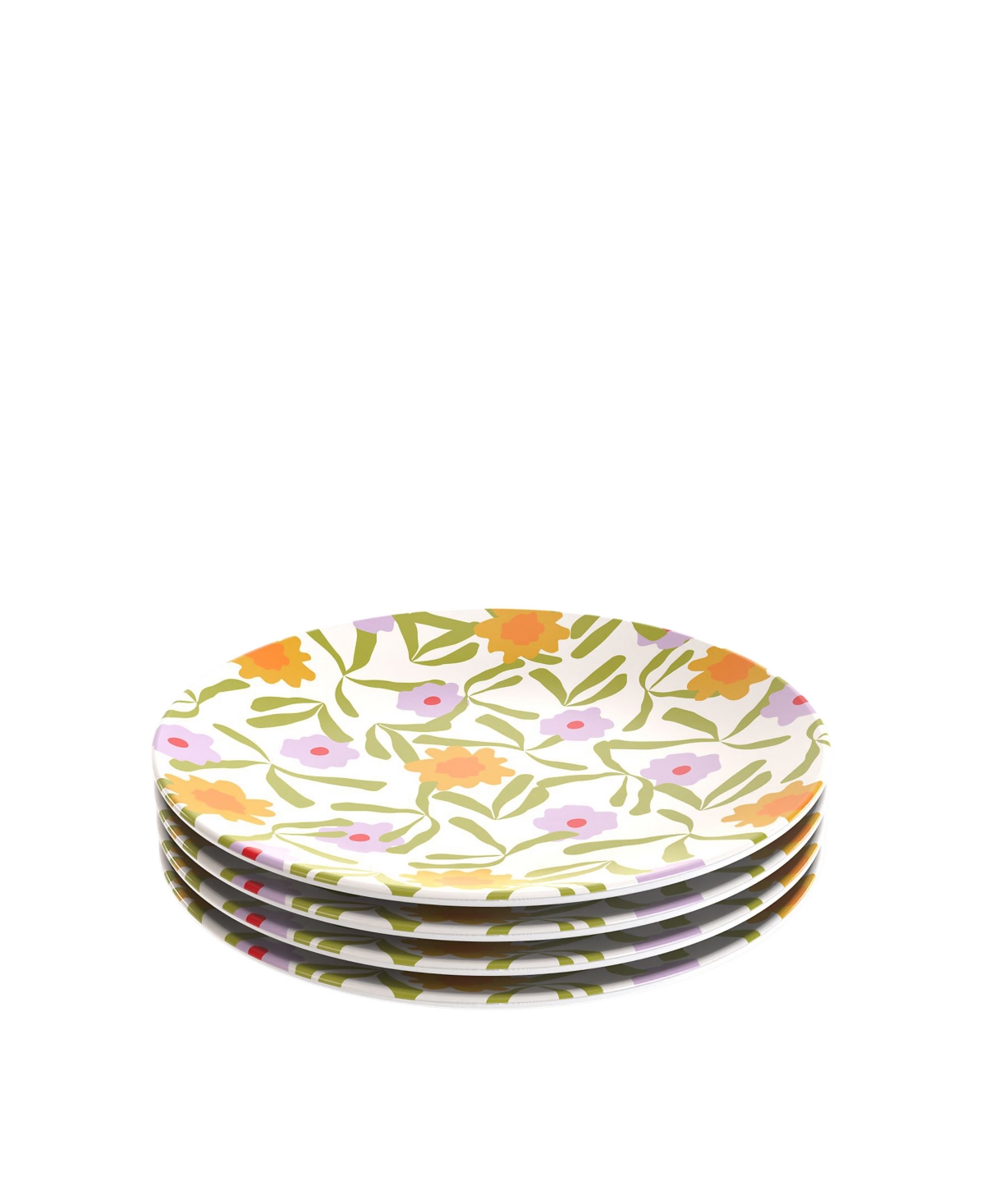 Click here for Tervis Enchanted Garden Melamine 4-Pc. Salad Plate... prices
