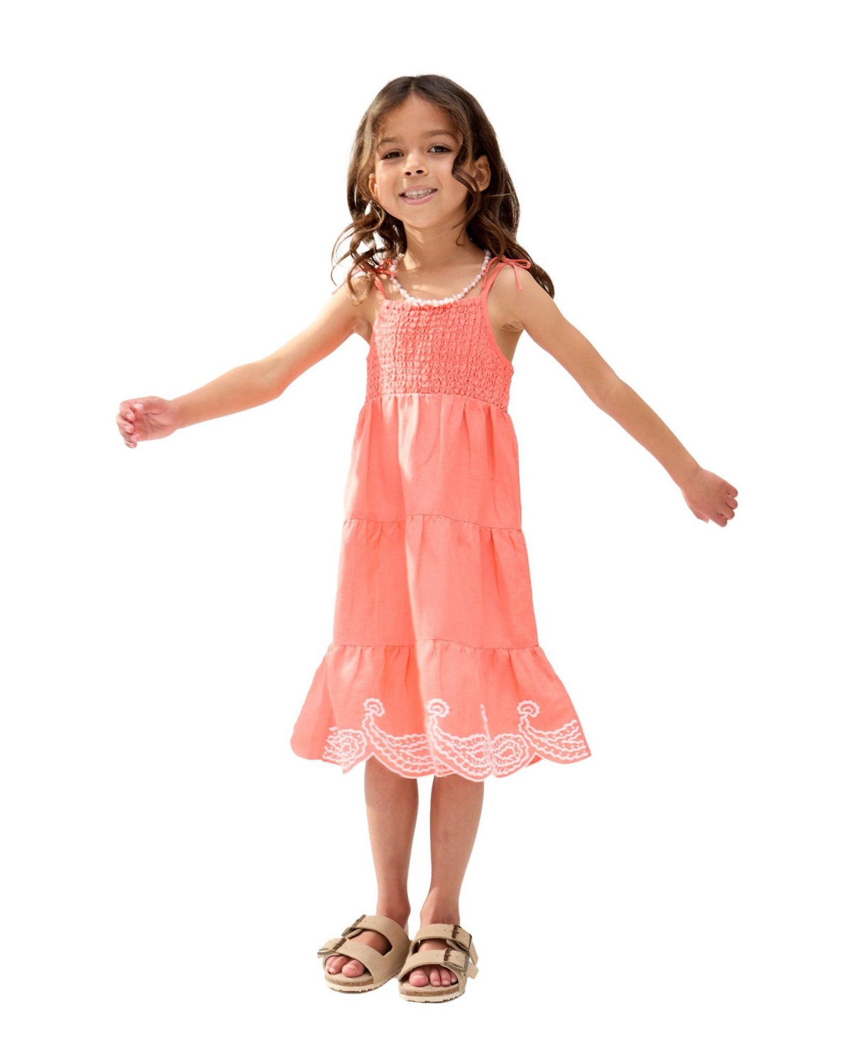 Click here for Raffya Kids Little Girls Raffya Emma Shirred Bodic... prices