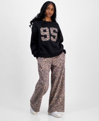 Click here for Madden Girl Juniors Varsity Sweatshirt Leopard Pri... prices
