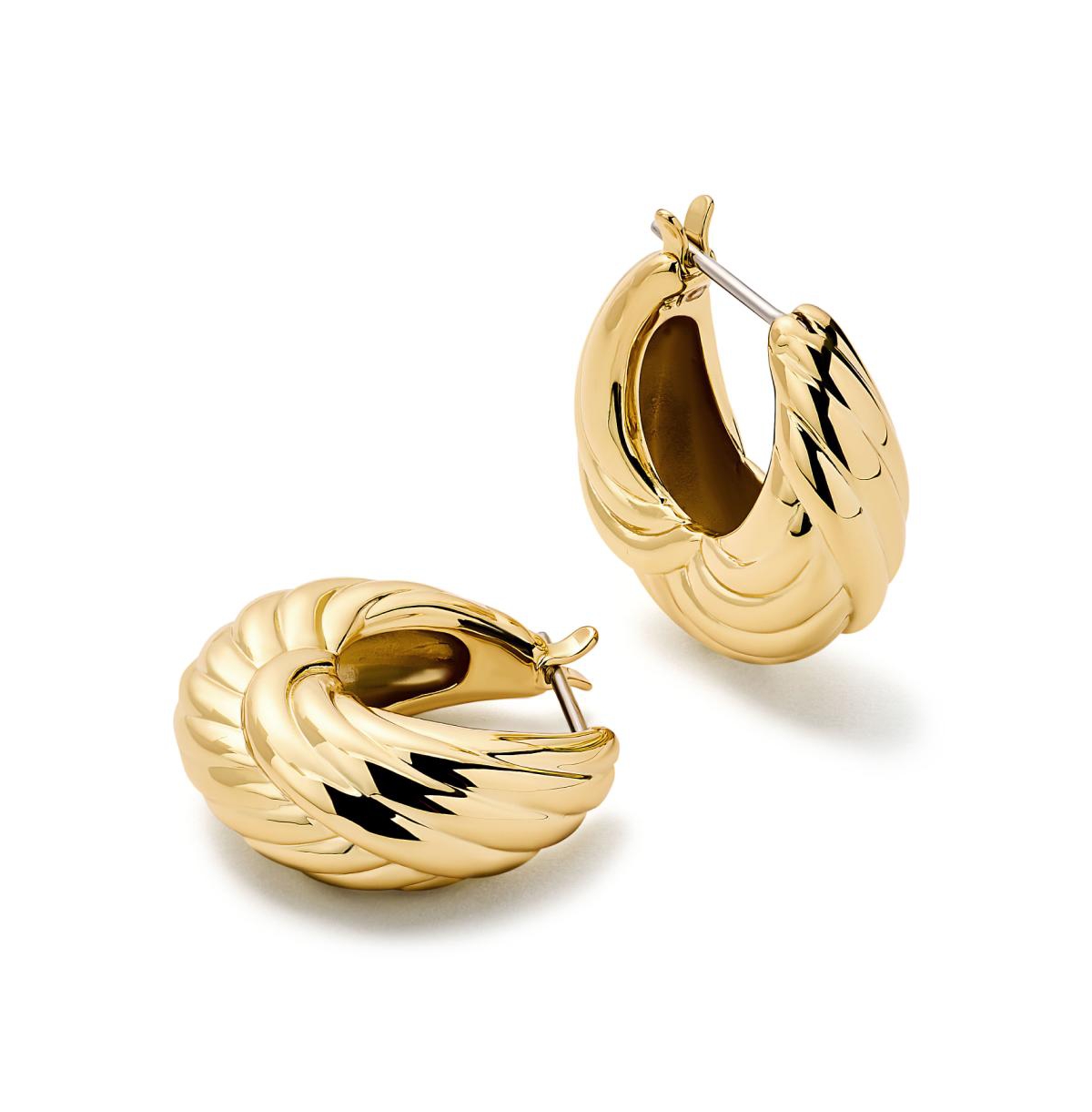 Click here for Ana Luisa Gold Hoop Earrings - Tymie - Gold prices
