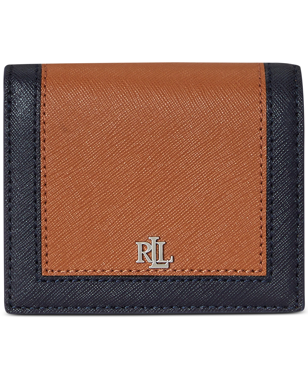 Click here for Lauren Ralph Lauren Crosshatch Leather Compact Wal... prices