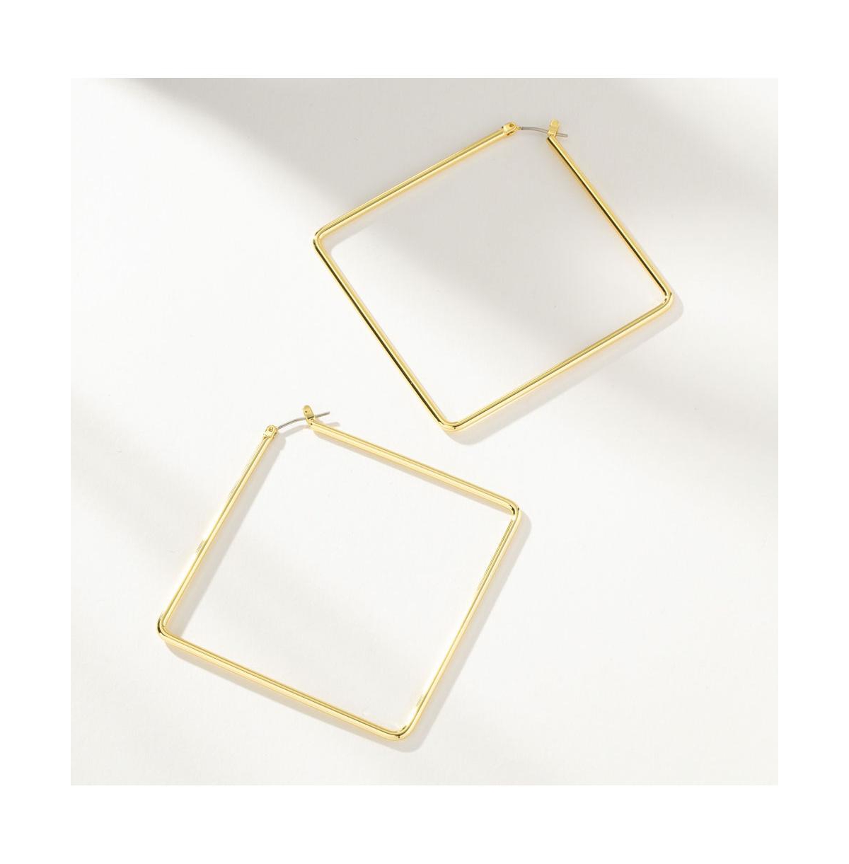 Click here for 14K Gold-Plated Girl Boss Hoop Earrings - Gold prices