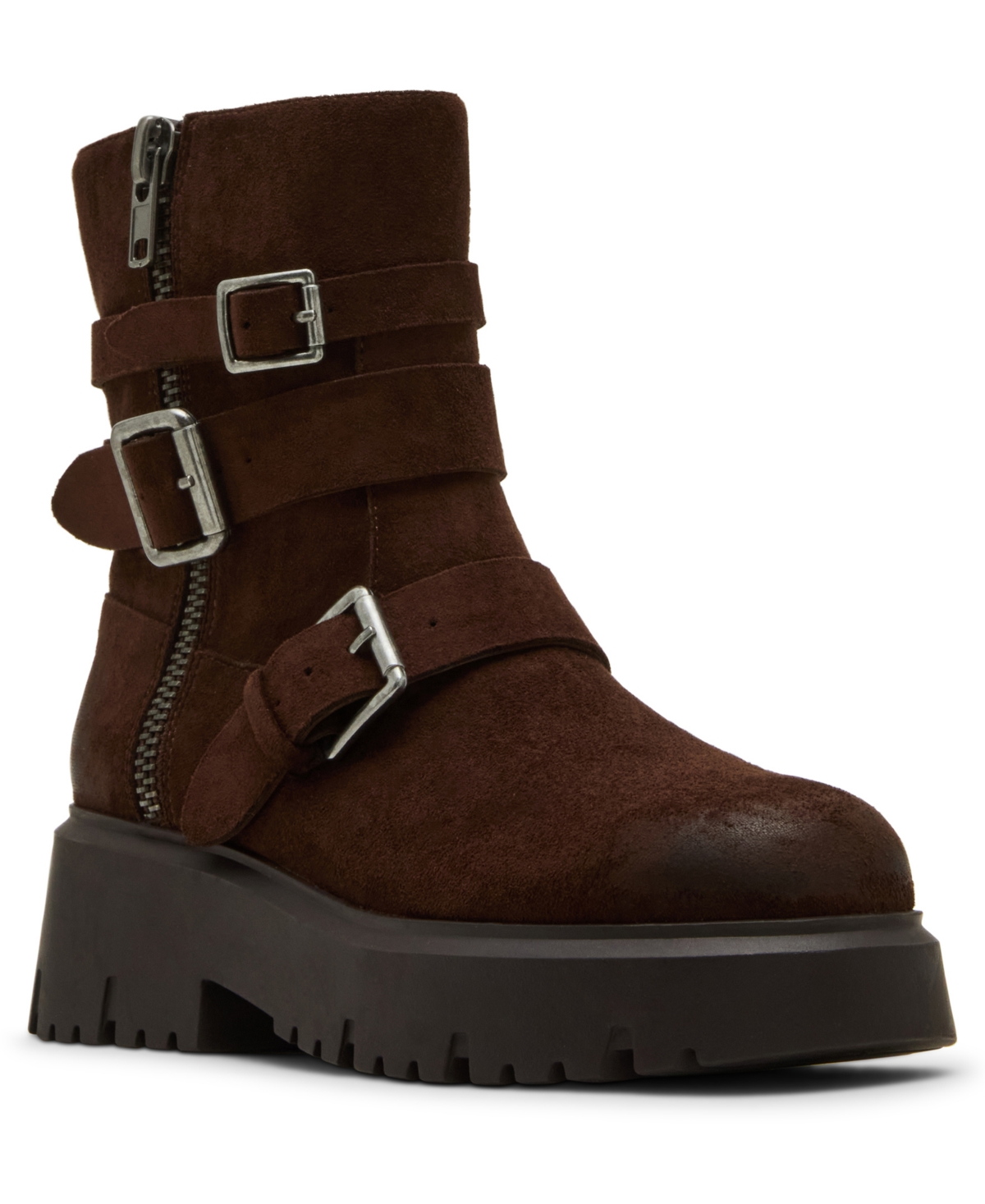 Click here for Madden Girl Womens Mally Moto Buckle Lug Sole Boot... prices