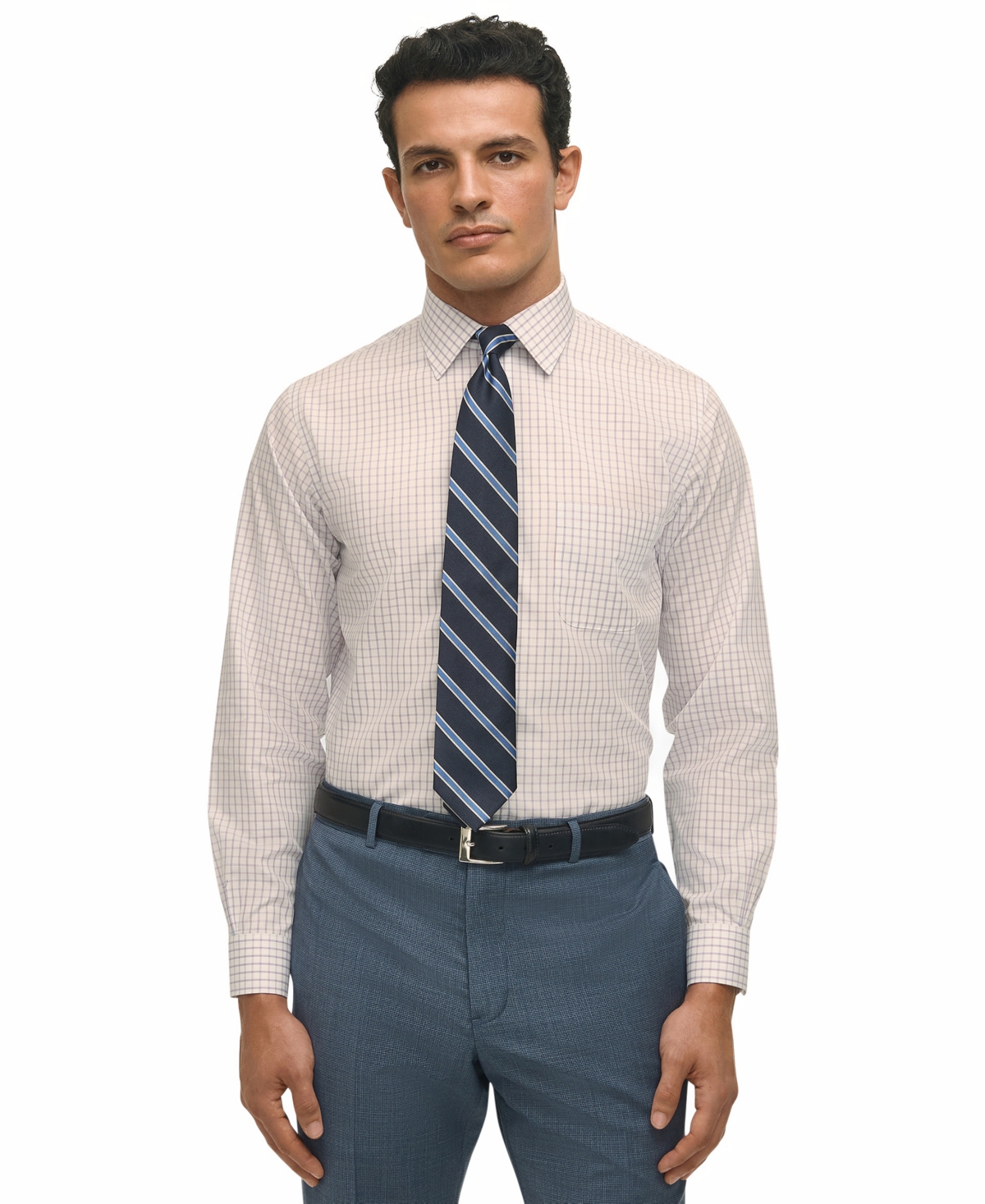 Click here for Brooks Brothers Mens Regular-Fit Dress Shirt - Whi... prices