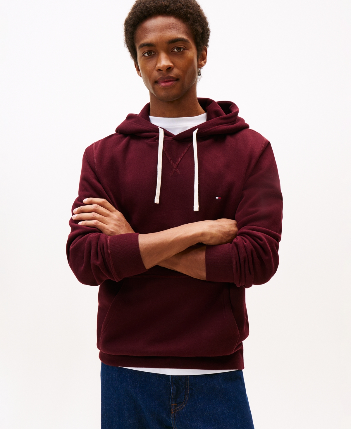Click here for Tommy Hilfiger Mens Essential Fleece Hoodie - Deep... prices