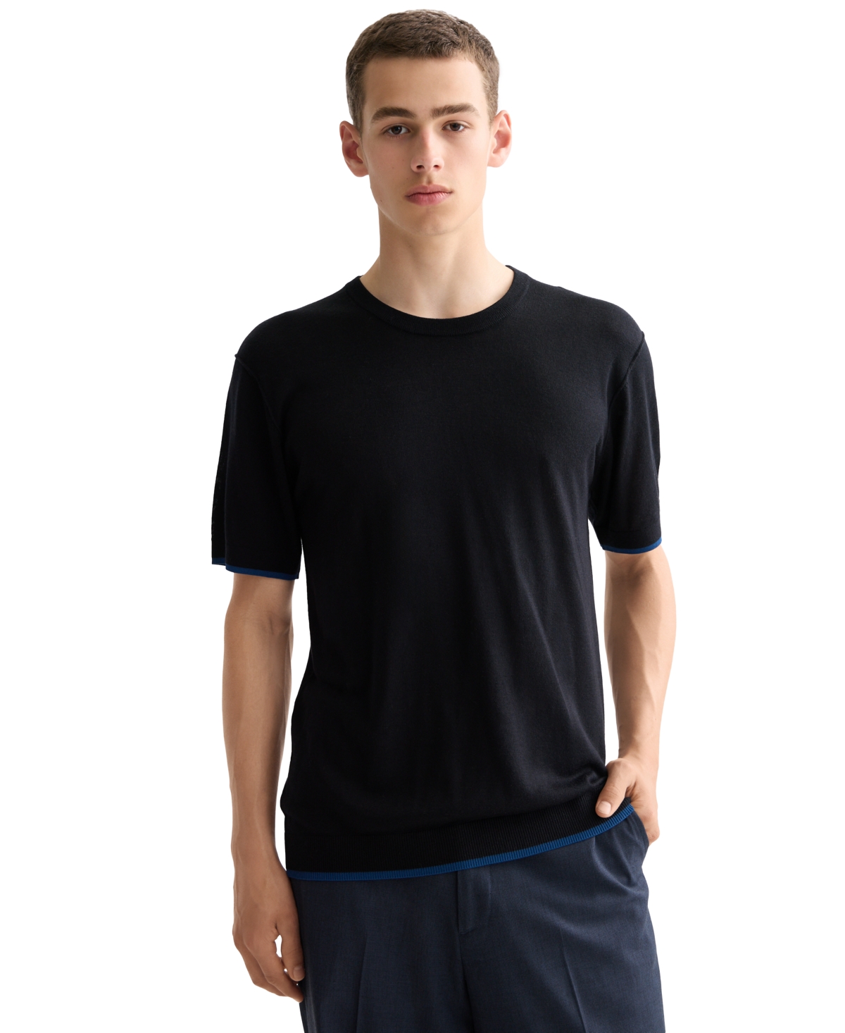 Click here for Scotch & Soda Mens Relaxed Fit Short Sleeve Textur... prices