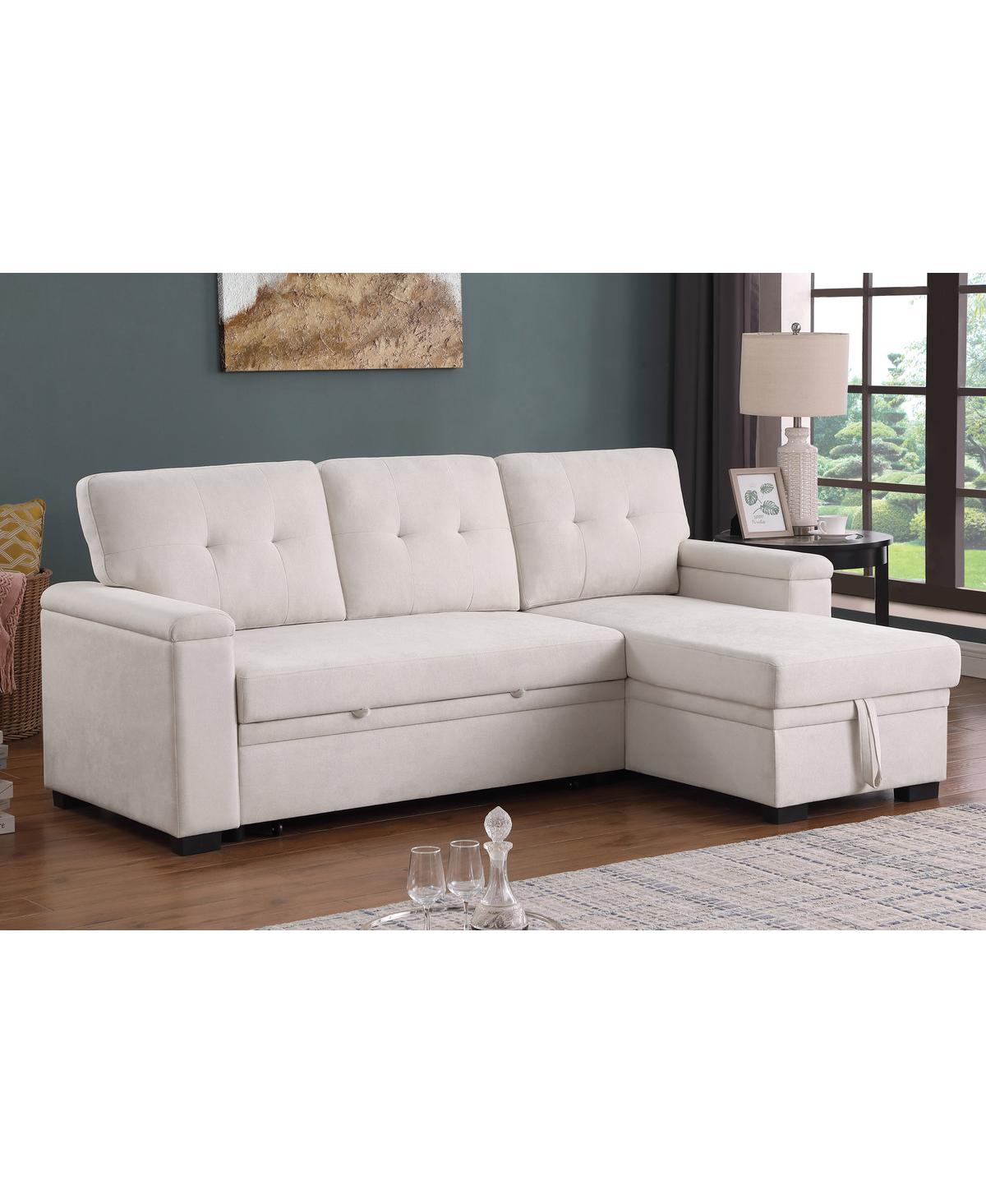 Click here for Homlux 84.5"W Beige Woven Fabric Reversible S... prices