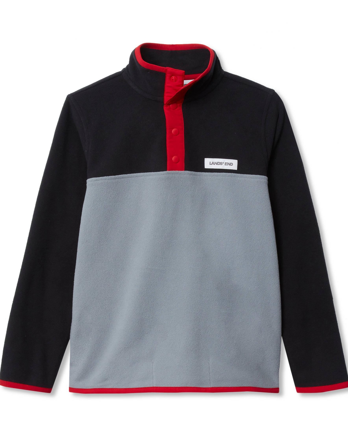 Click here for Lands End Girls Anyweather Fleece Snap Neck Pullov... prices