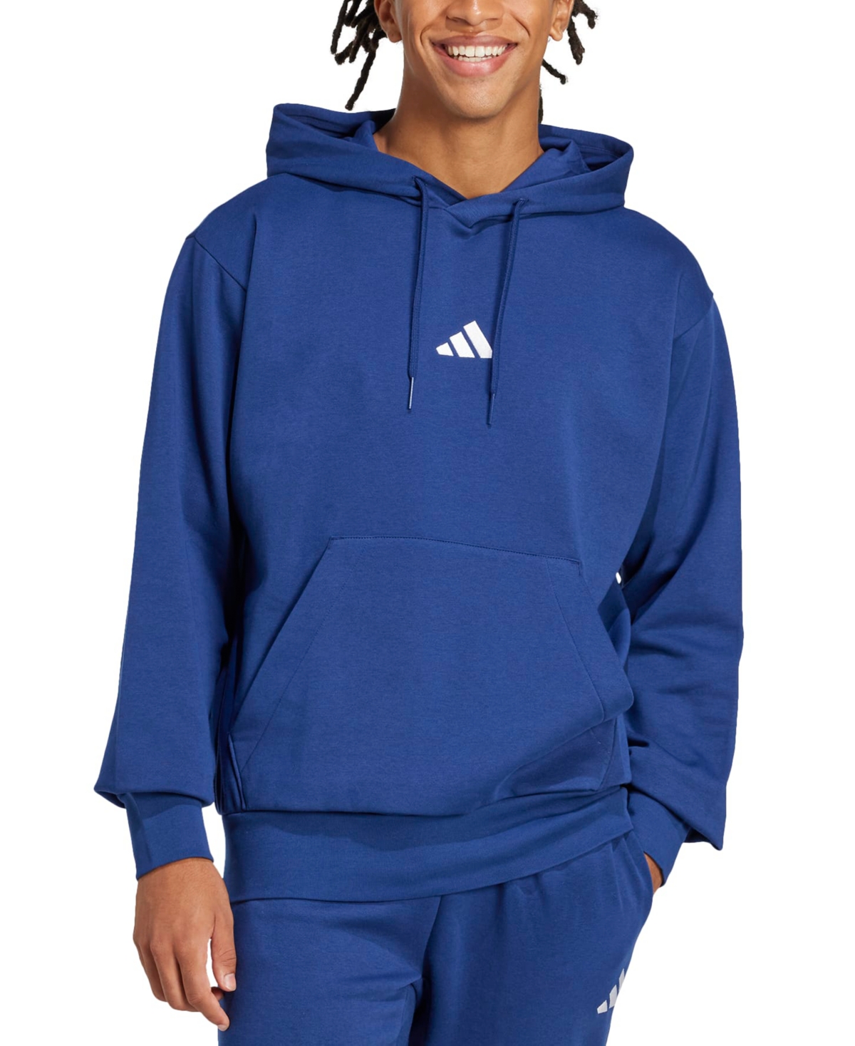 Click here for adidas Mens Essentials FeelCozy Fleece Hoodie - Da... prices