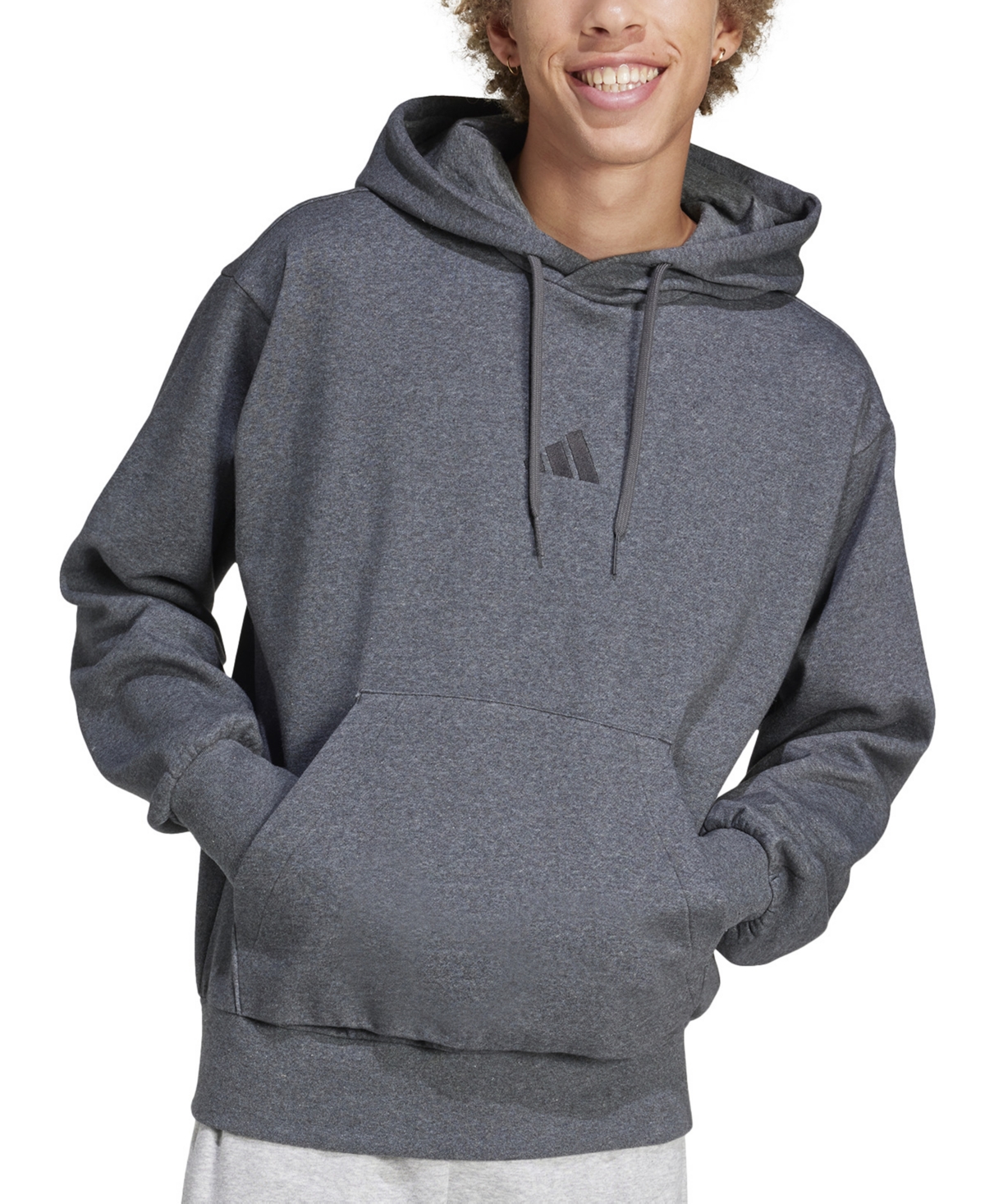 Click here for adidas Mens Essentials FeelCozy Fleece Hoodie - Da... prices