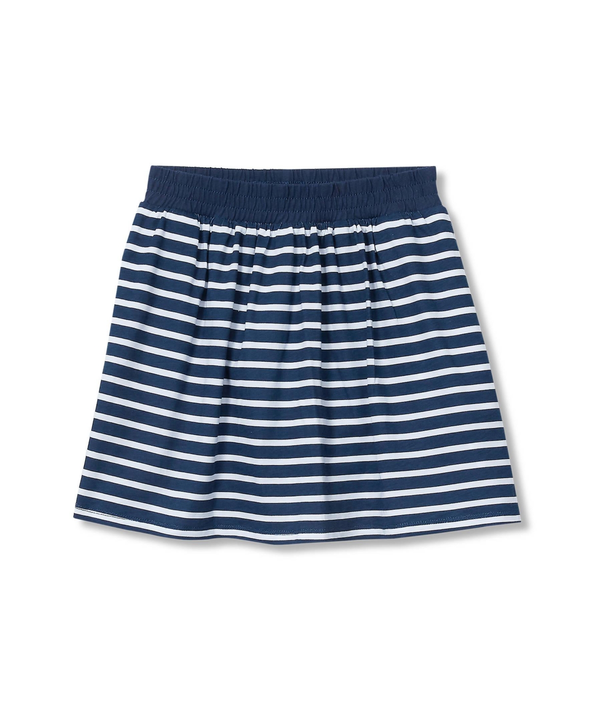 Click here for Lands End Girls Smocked Skort - Navy/white stripe prices