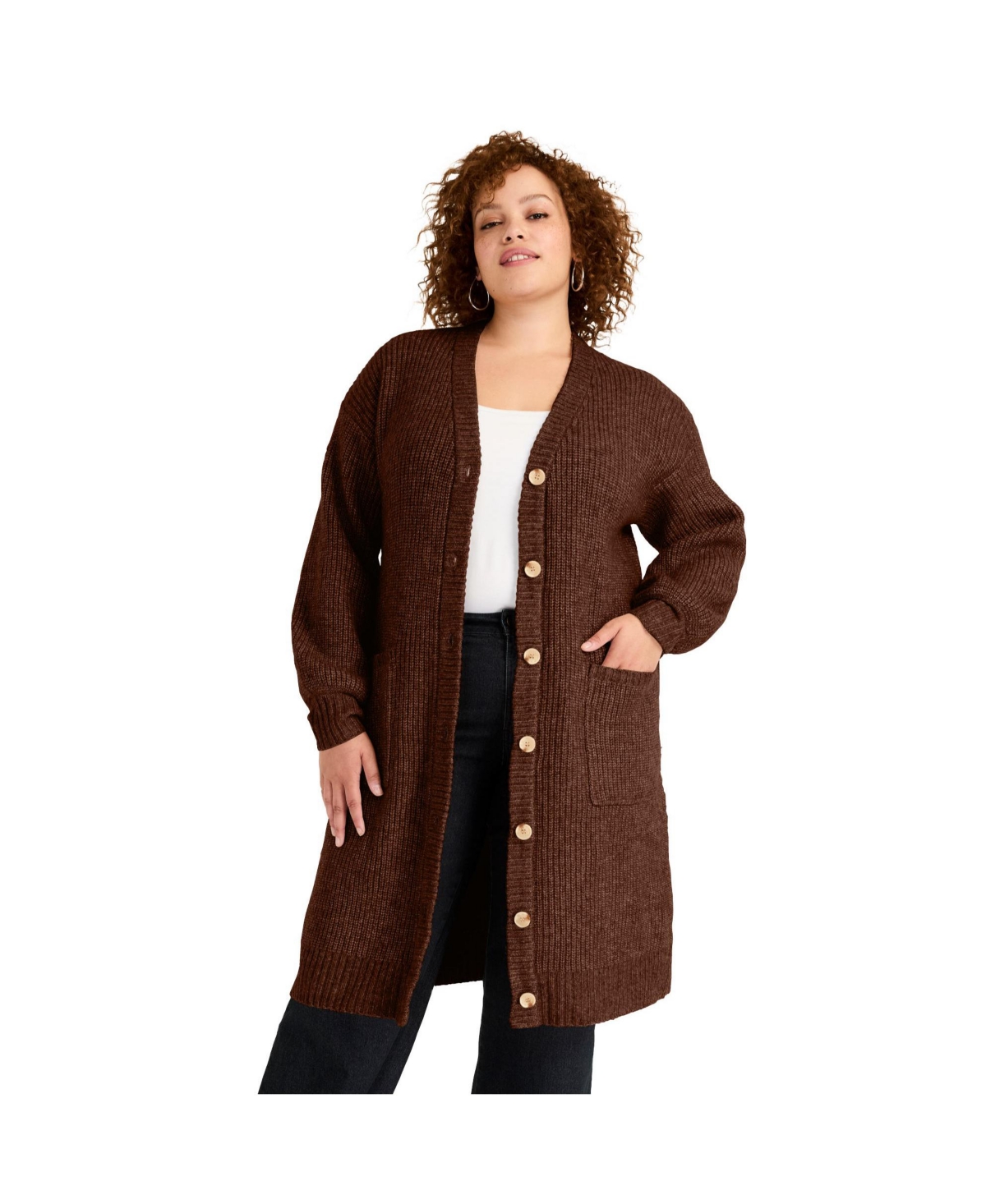 Click here for June + Vie Womens June + Vie Midi-Length Button-Do... prices