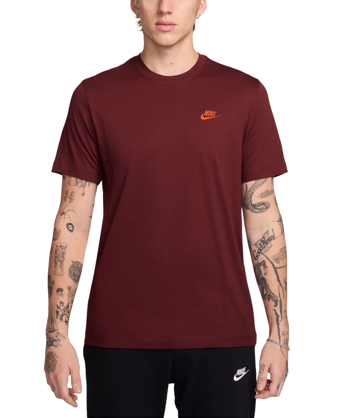 Click here for Nike Mens Sportswear Club Short Sleeve T-Shirt - D... prices