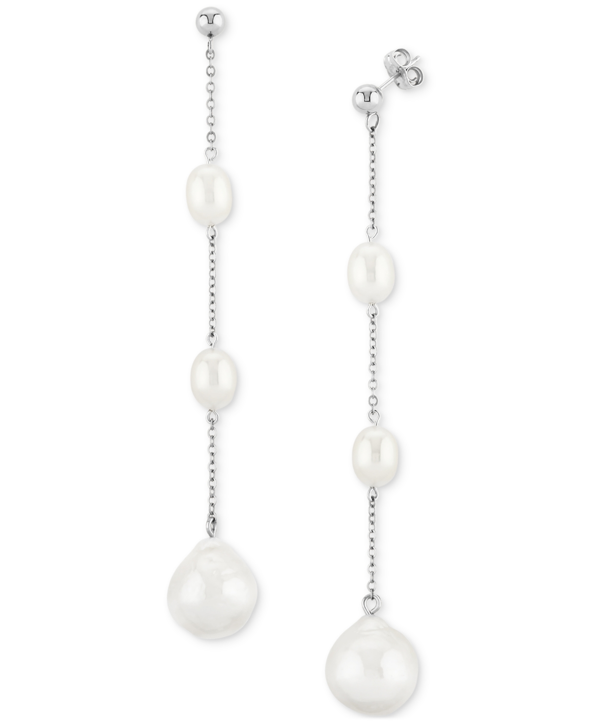 Click here for Cultured Freshwater Baroque Pearl (12mm and 8 x 6m... prices