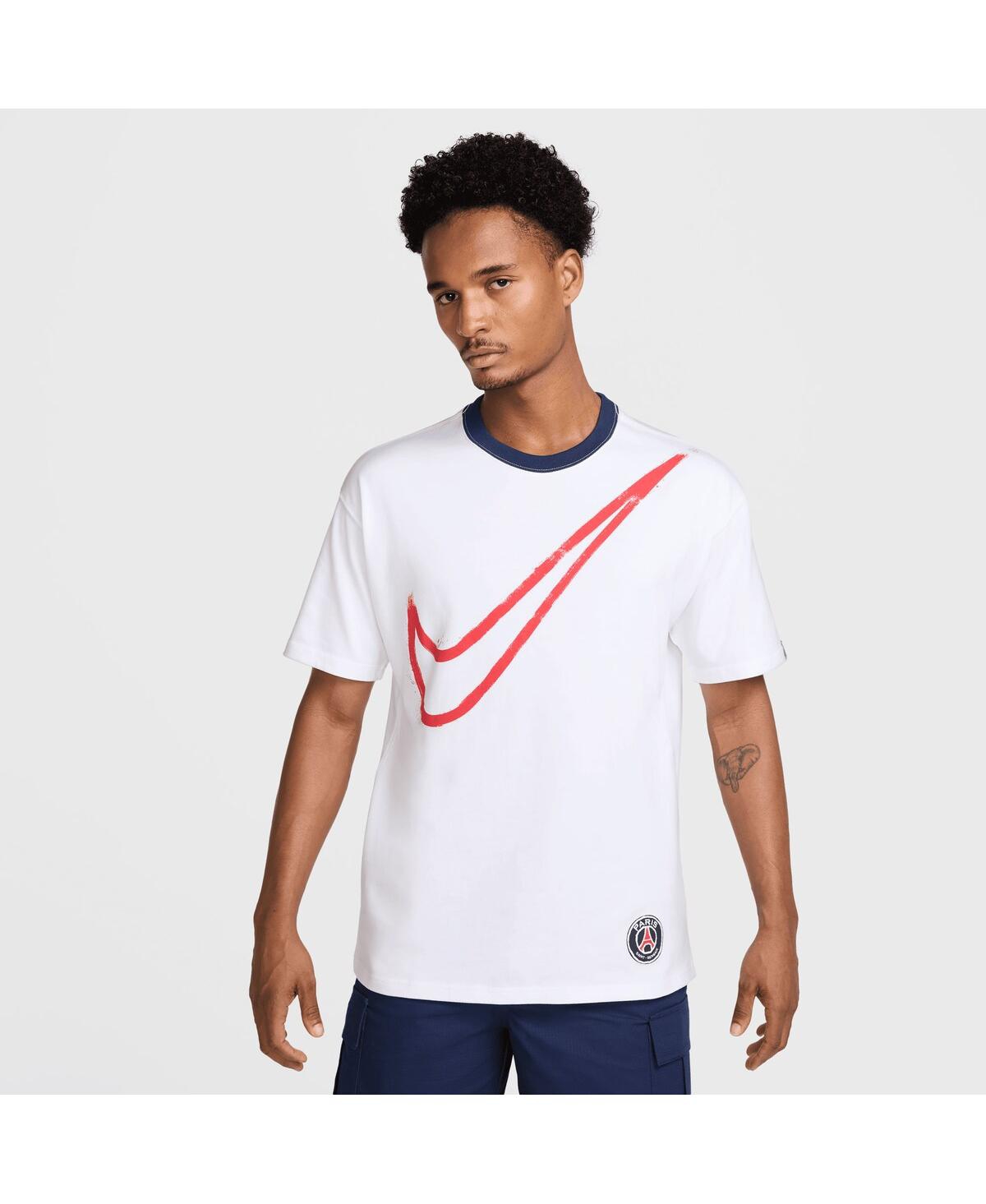 Click here for Nike Mens White Paris Saint-Germain Swoosh T-Shirt... prices