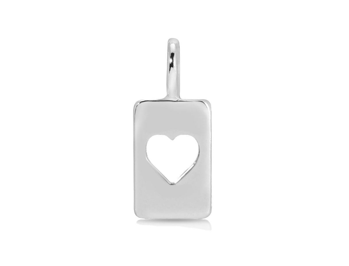 Click here for Lucky Feather Charm Garden - Silver - Love - Cut o... prices