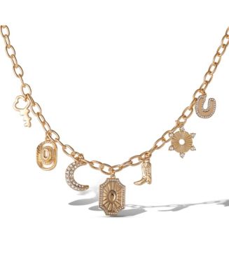 Jessica Simpson Starburst Charm Necklace - Macy's