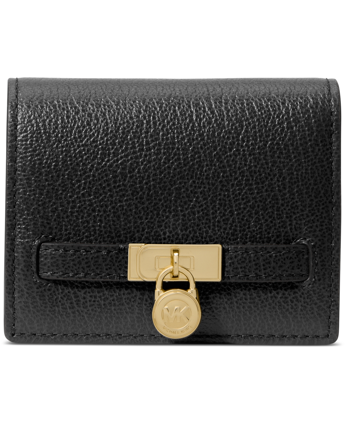Click here for Michael Kors Hamilton Leather Compact Wallet - Bla... prices